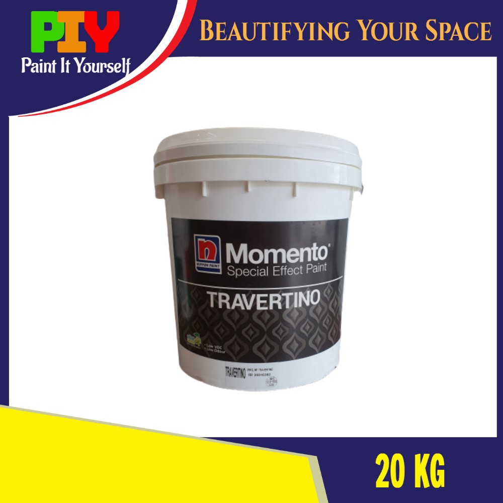 Nippon Paint Momento (Designer Series Travertino) 25KG | Shopee Malaysia