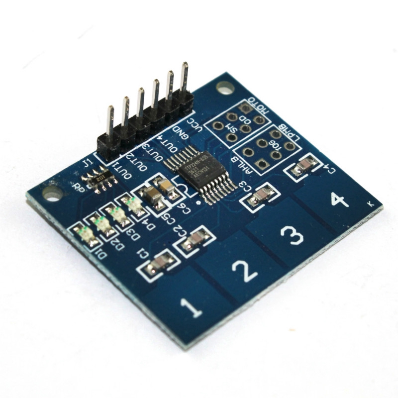 Ttp224 4-output 4-channel digital touch sensor module | Shopee Malaysia