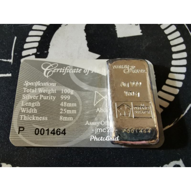 PUBLIC GOLD - SILVER BAR 100GM. | Shopee Malaysia