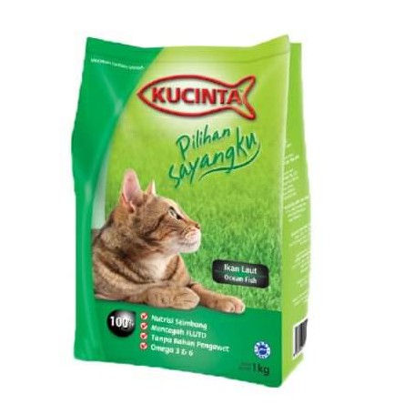 Ku Cinta Makanan Kucing 1kg (Ocean Fish / Seafood Basket / Sardines ...