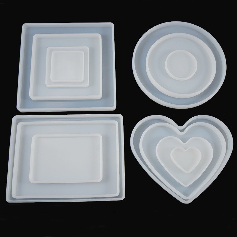 SILIKON ACUAN PELBAGAI BENTUK NIPIS COASTER - Love Heart Circle Square ...
