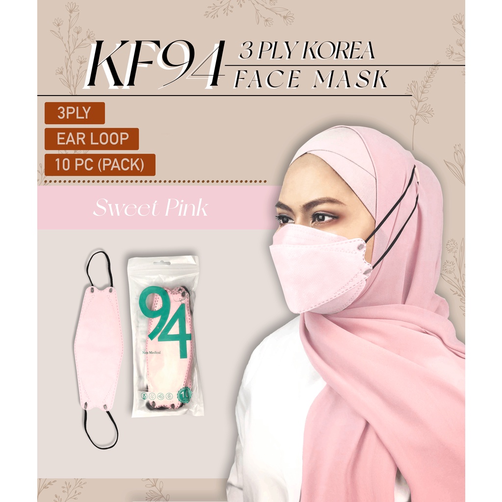KF94 KOREAN FACE MASK (EAR LOOP) | Shopee Malaysia