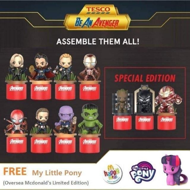 Tesco Avengers Stamper Be An Avenger Hulkbuster (Free Mcdonald's My ...