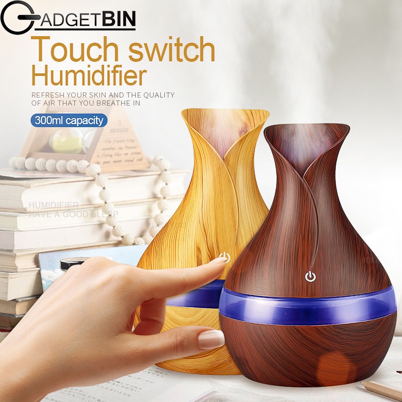 7 Color LED Light Ultrasonic Aroma Diffuser Touch Button Control ...