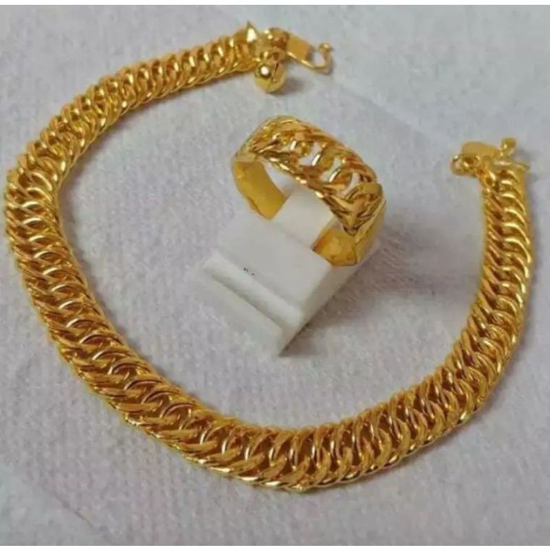24K 007 TITANIUM RANTE BRACELET ANTI RUST ANTI FADE | Shopee Malaysia
