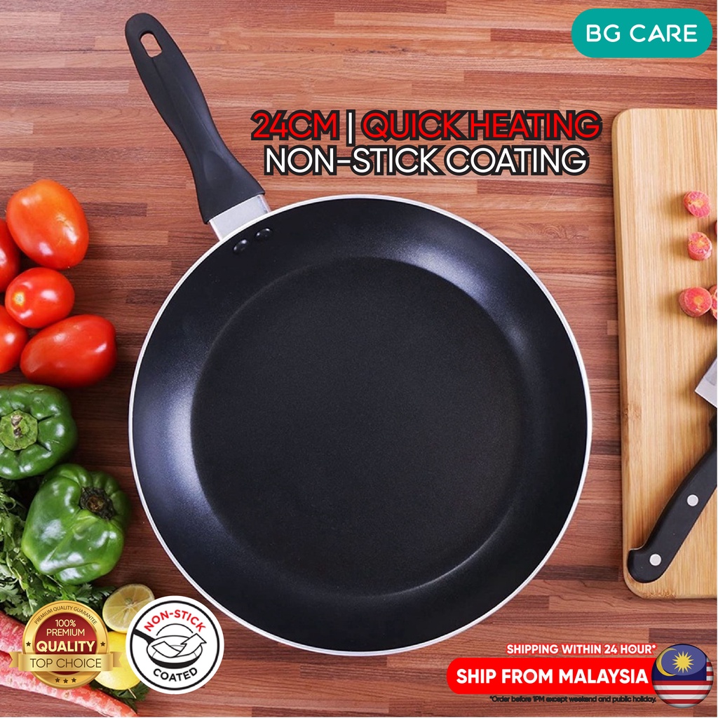 Smokeless Nonstick Frying Pan 24cm Fryer Kitchen Cookware Fry Pan PFOA ...
