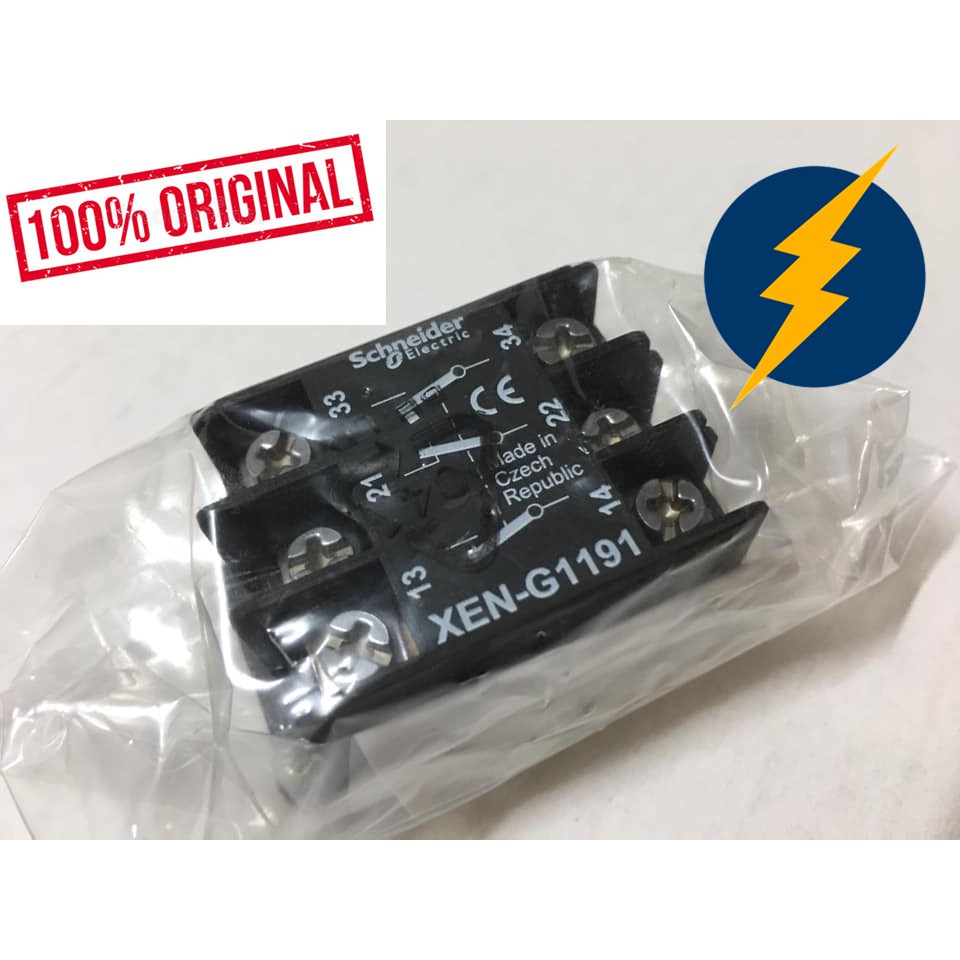 SCHNEIDER XENG1191 SWITCH ELEMENT SPRING RETURN CONTACT BLOCK | Shopee ...