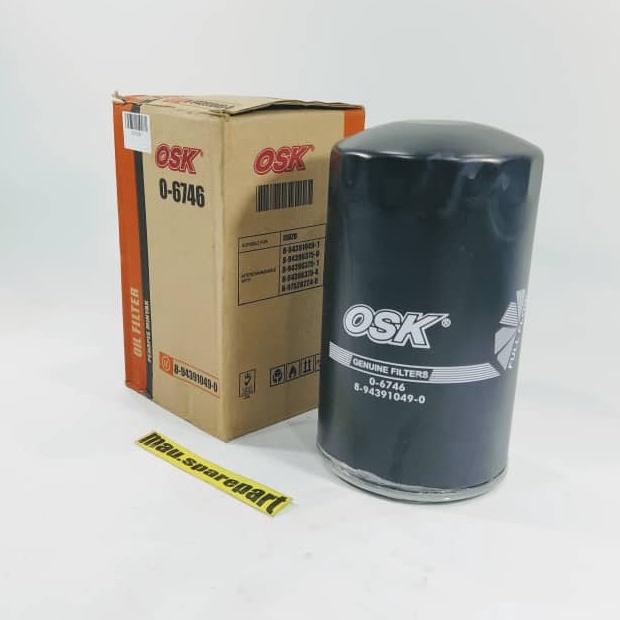 OSK OIL FILTER ISUZU TRUCK 6HE1 O/F 8-94391049-0 (O-6746) | Shopee Malaysia