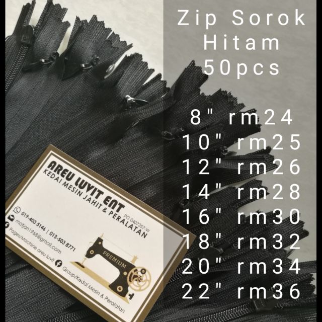 Zip.Sorok Hitam 50pcs | Shopee Malaysia