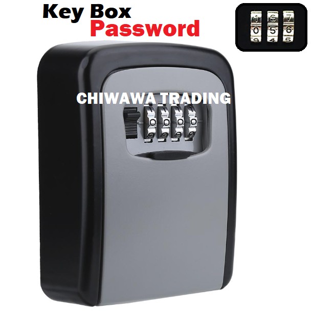 4 Digit Code Combination Password Key Locker Secure Safe Lock Wall ...