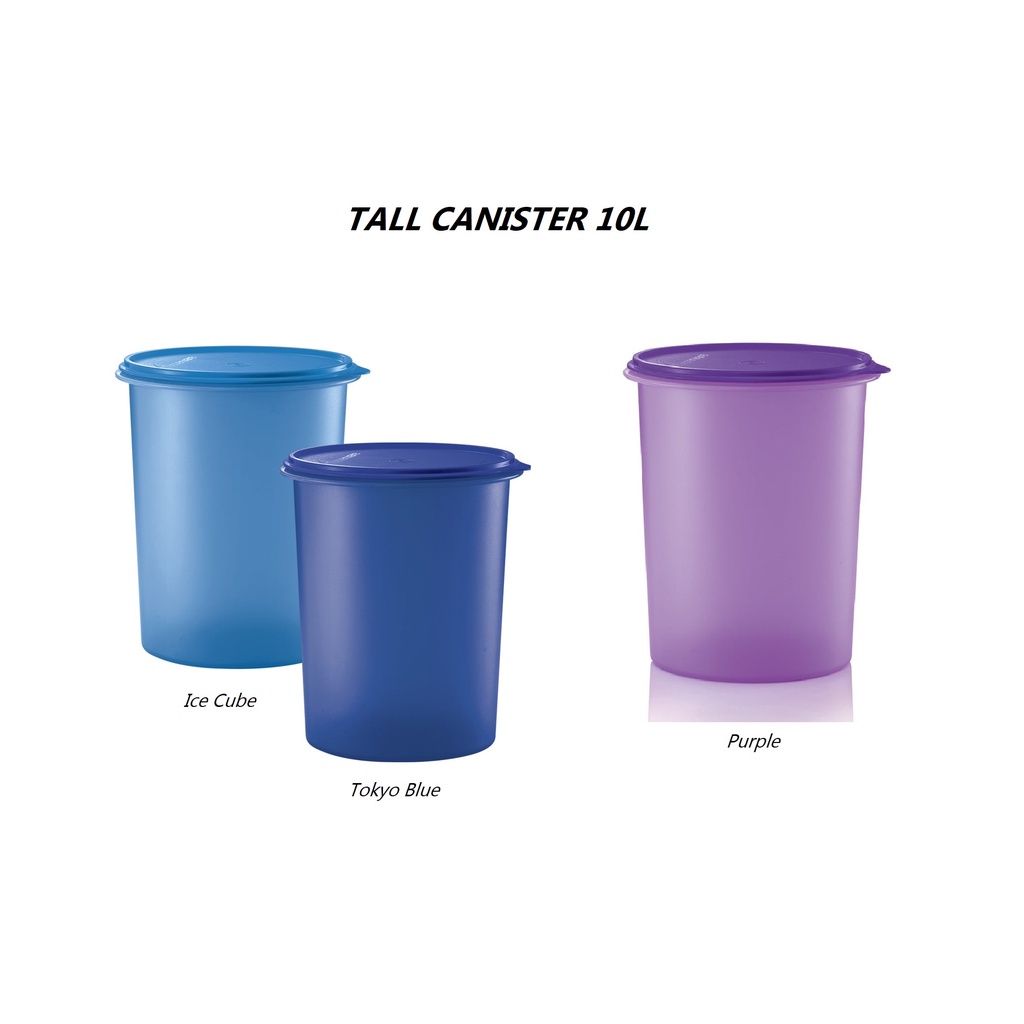 Tupperware Tall Canister 10L Giant Food Canister Tong Keropok Bekas ...