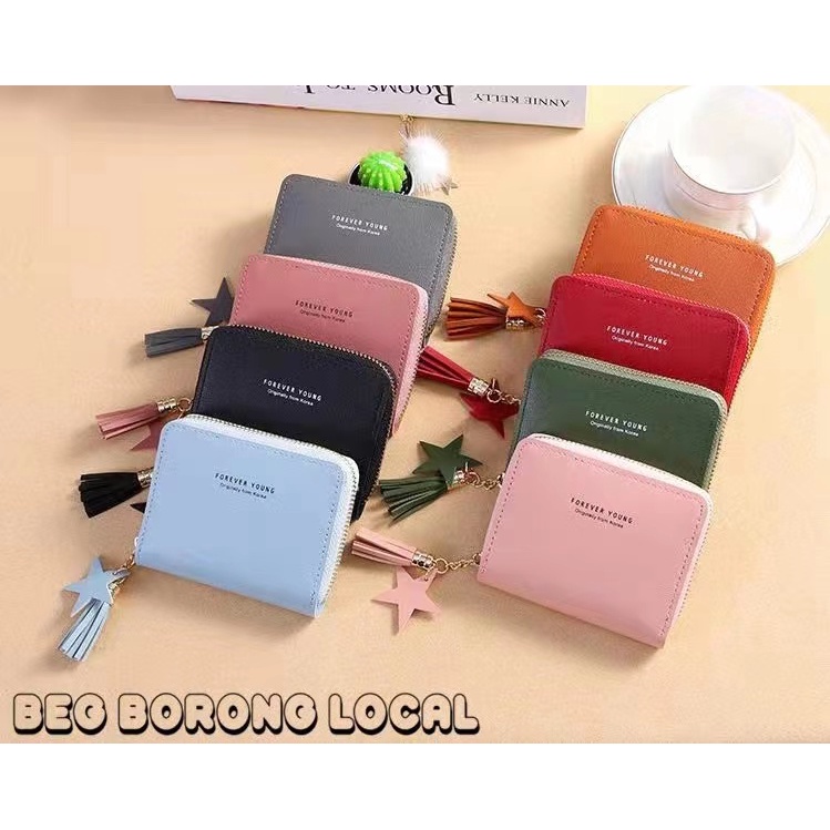 Woman Small Short Purse Wallet Money Bag Pouch Beg Women Duit Dompet ...