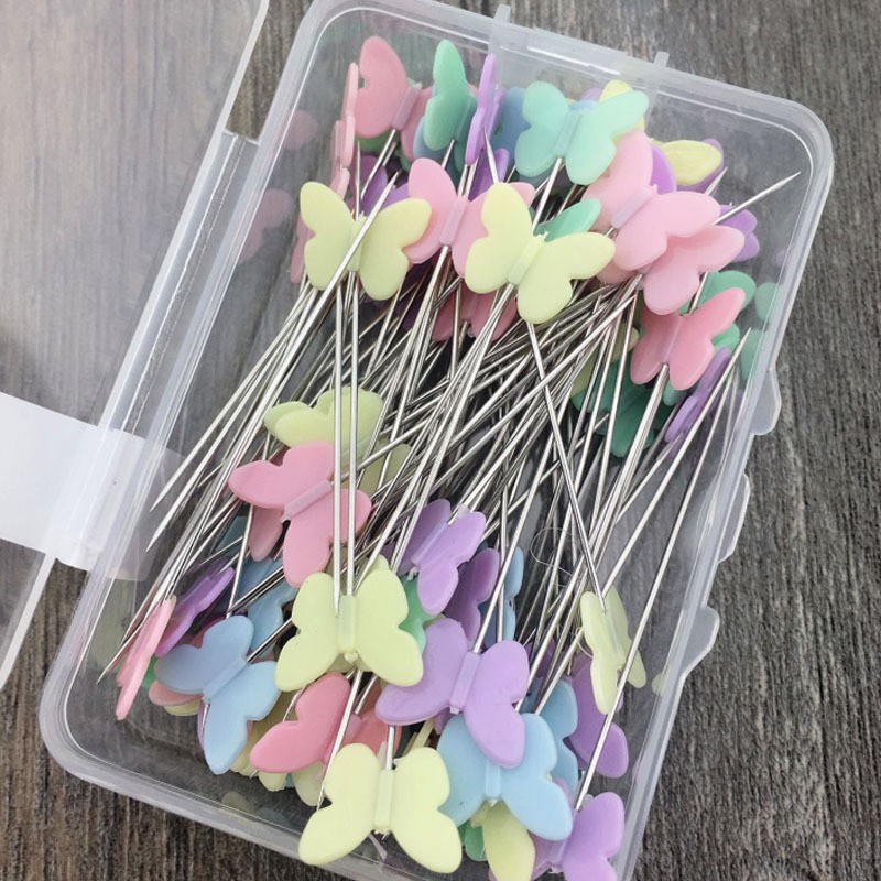 needle pin butterflu x 100pcs/ jarum peniti butterfly x 100pcs | Shopee ...