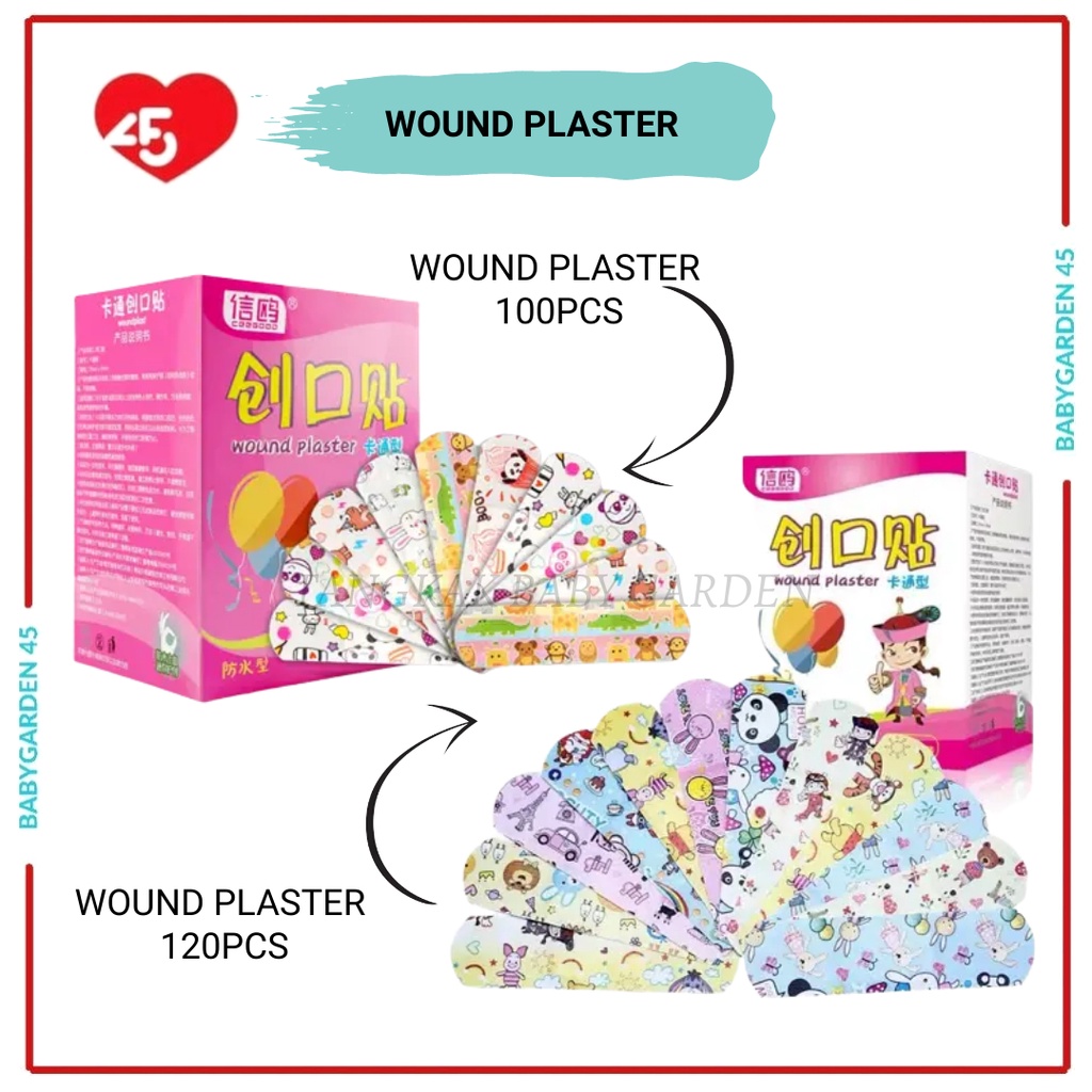 Waterproof Breathable Elastic Plaster Wound Care Cartoon Handiplus ...