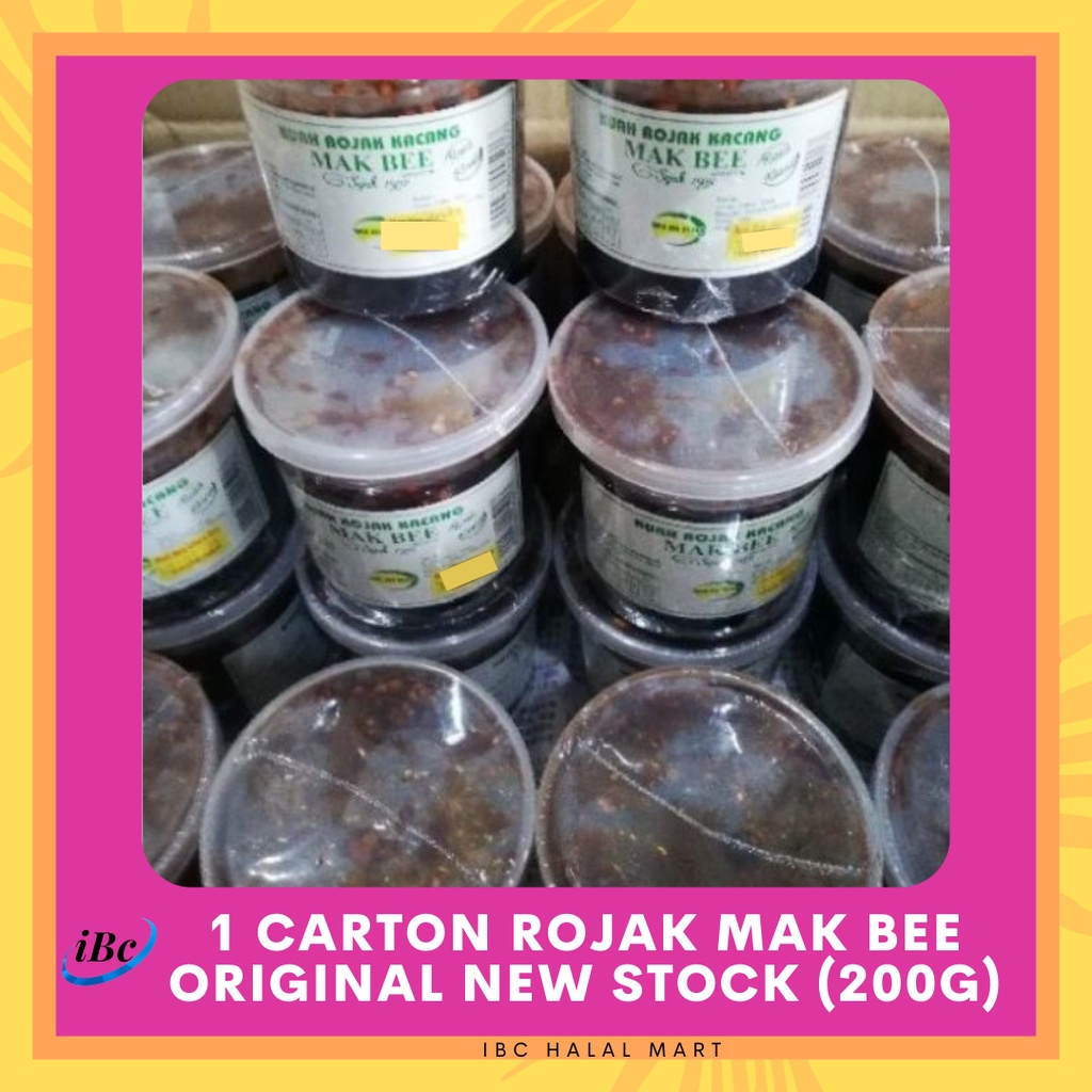 💝💛SHIP TODAY 🌸 PER CARTON 🌸 60 PCS - 200 GRAM ! 🌷 KUAH ROJAK KACANG MAK ...