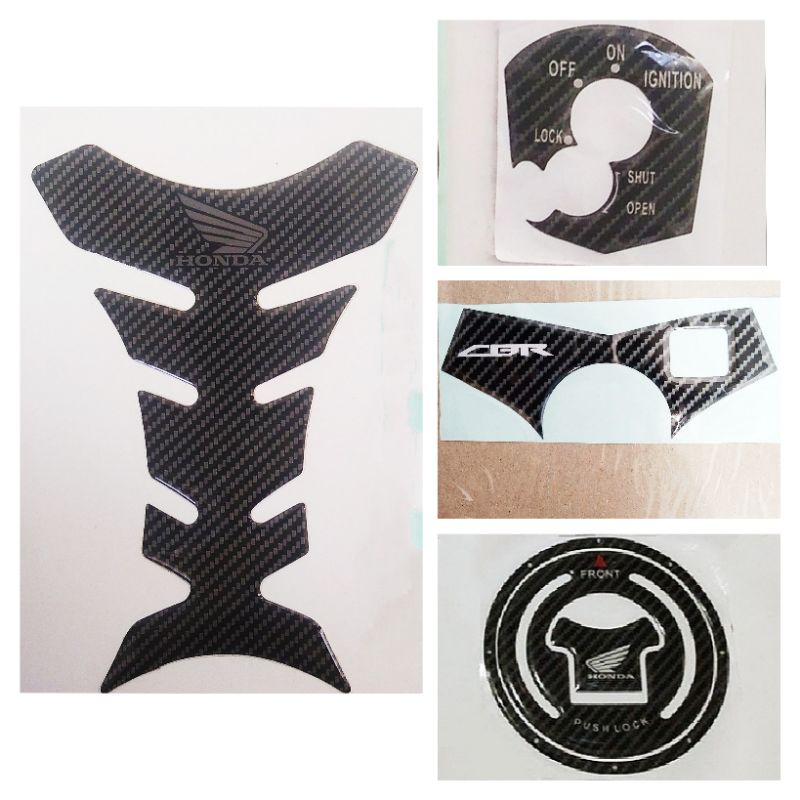 Sticker Embossed cbr 150 old Triangle Handlebar Cover Lock Tank emblem ...