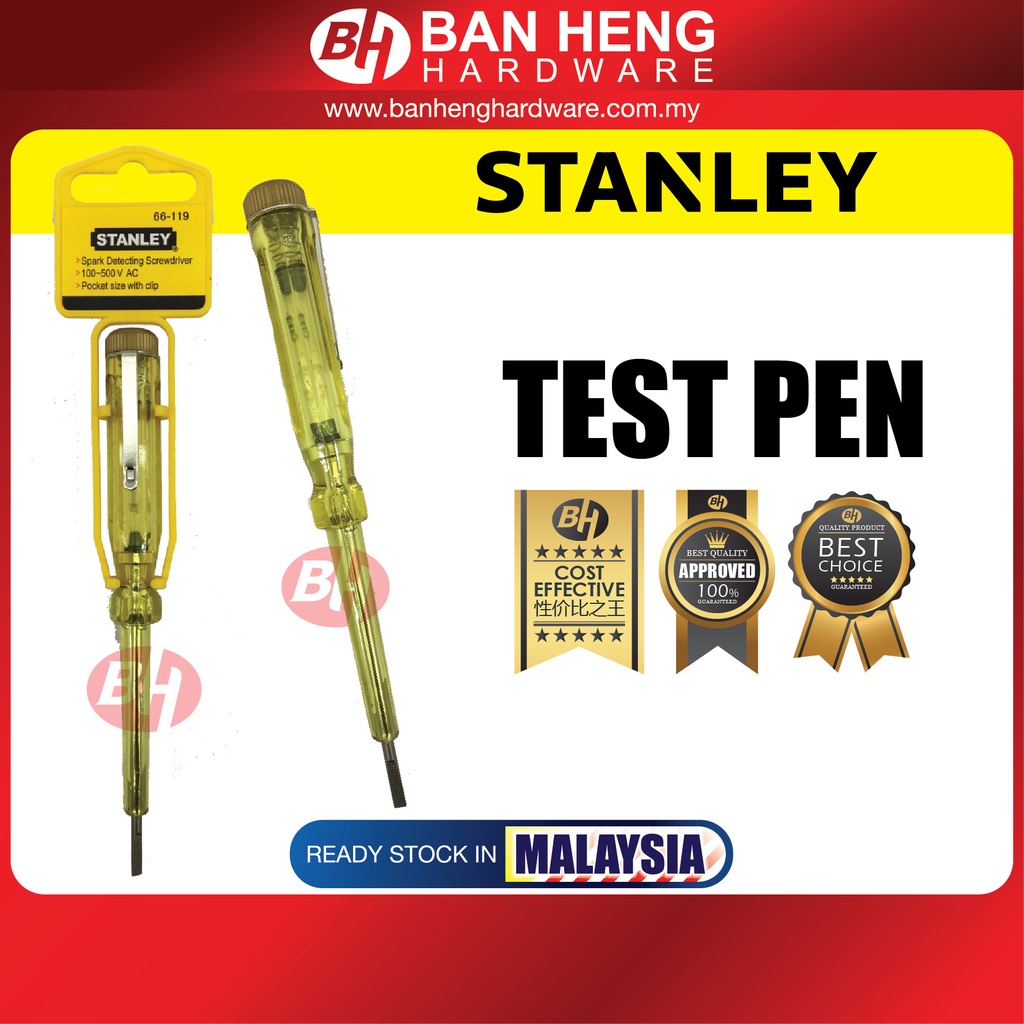STANLEY 66-119 TEST PEN (VOLTAGE AC 100-500V) / STANLEY 66-120 TEST PEN ...