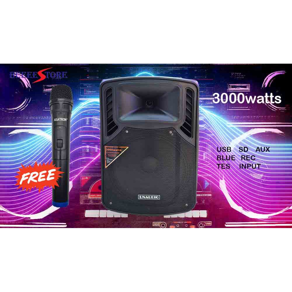 A-C15 15'' PORTABLE SOUND SYSTEM USB / FM / BLUETHOOTH SPEAKER PROTABLE ...