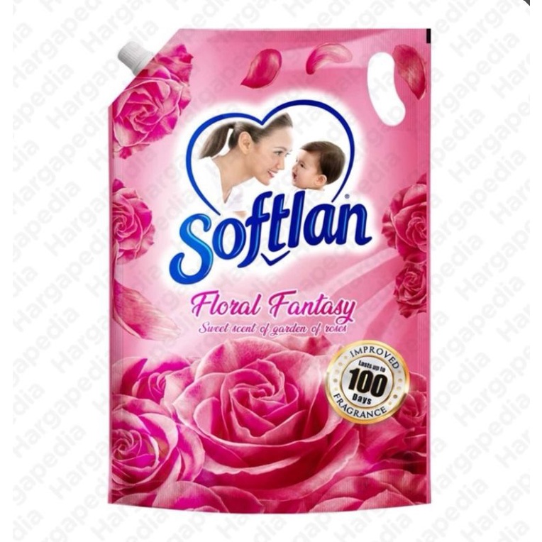Softlan Floral Fantasy Fabric Softener Refill 1.4L | Shopee Malaysia