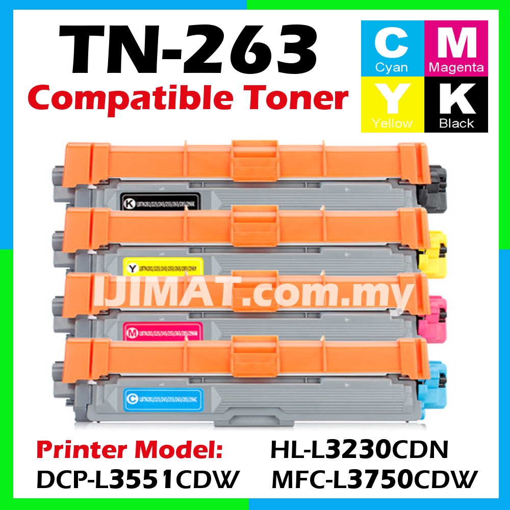 TN263 TN267 TN-263BK TN263C TN263M TN263Y Compatible Toner Brother HL ...