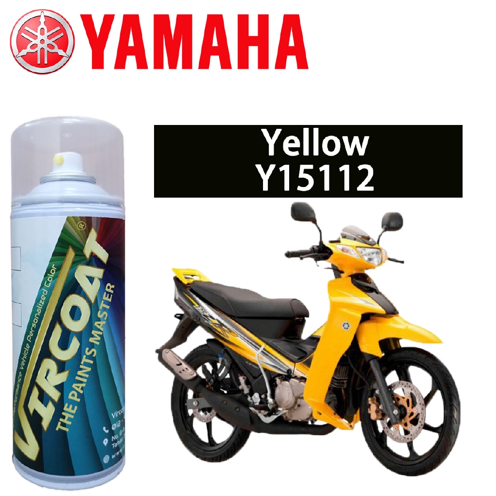 [Yamaha 125zr] Y15112 Yellow 2K Cat Motor AIKKA Vircoat Tin Spray Motor ...