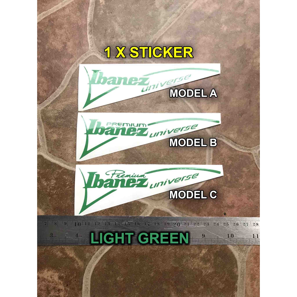 Ibanez Premium Universe 7 String Sticker Paste Headstock Steve Vai 70p ...