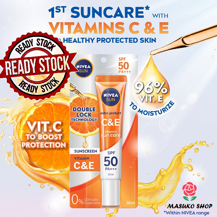 NIVEA Sun Extra Protect C&E Vitamin Sun Care SPF50 Exp 02/ 2024 ...