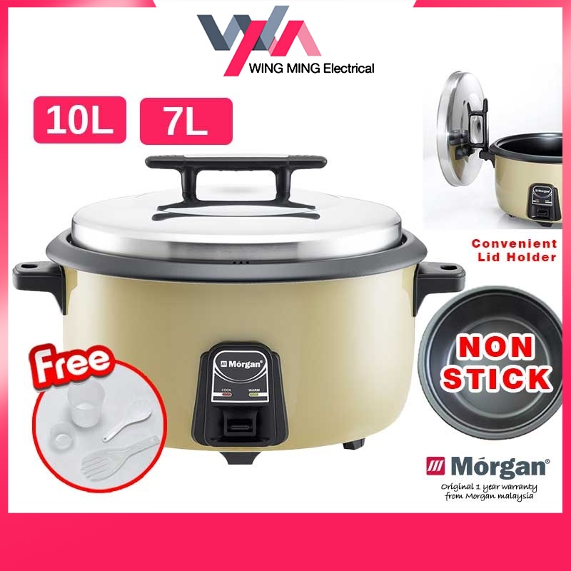 Morgan 10L COMMERCIAL RICE COOKER NON STICK COATING MCR-VAST10 50 ...
