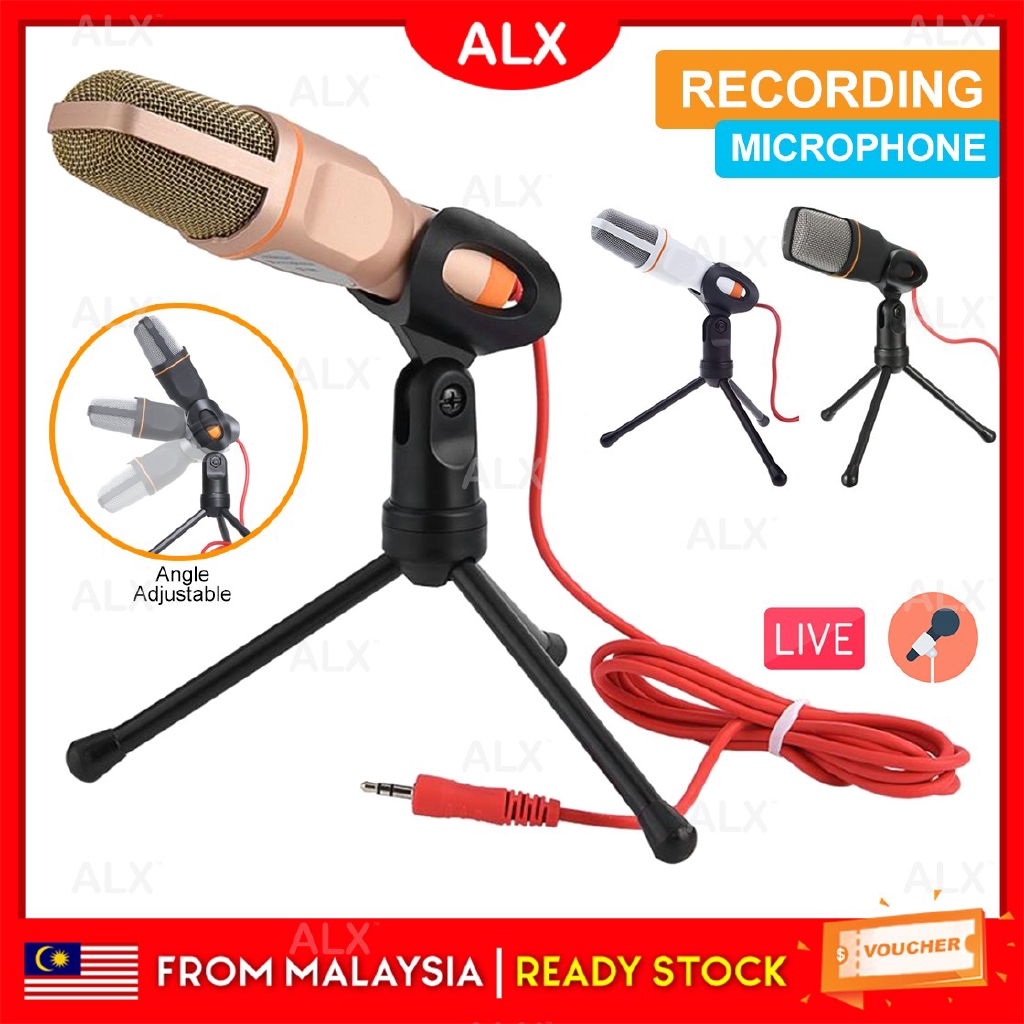 ALX LIVE Professional Microphone Plug N Play Mic Condenser Sound Studio ...