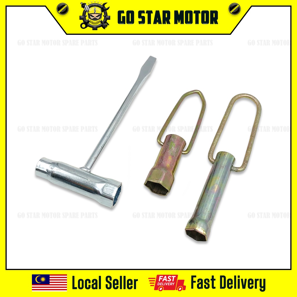 OPENER SPARK PLUG SPANAR SPANNER SPANA BUKA OPEN MOTORCYCLE MOTOR ...