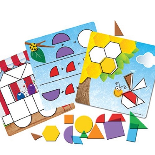 Learning Resources LER1762 Shapes Don't Bug Me Geometry Activity Set ...