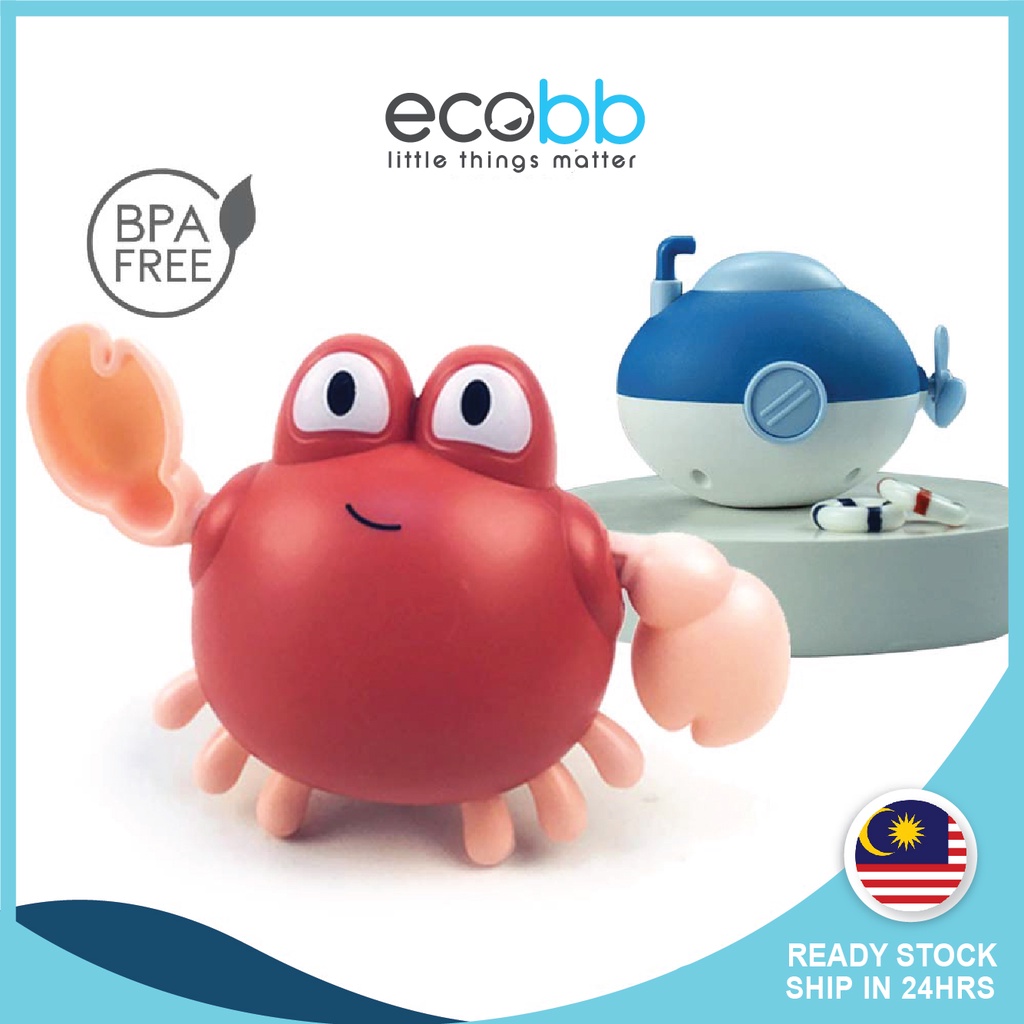 Baby Bath Toys Clockwork Crab Toys Submarine Toys Bathtub Pool Swimming ...