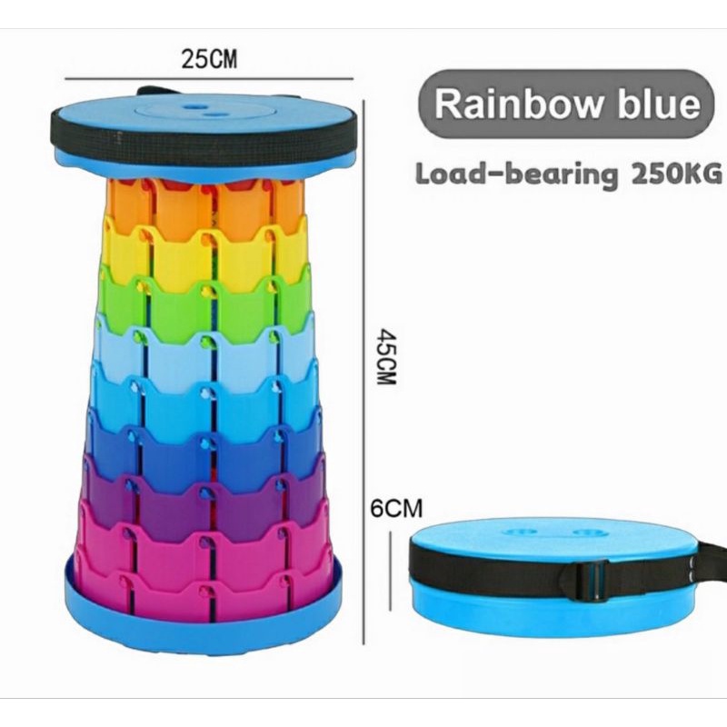Telescopic stool Retractable chair seat folding fishing stool camping ...