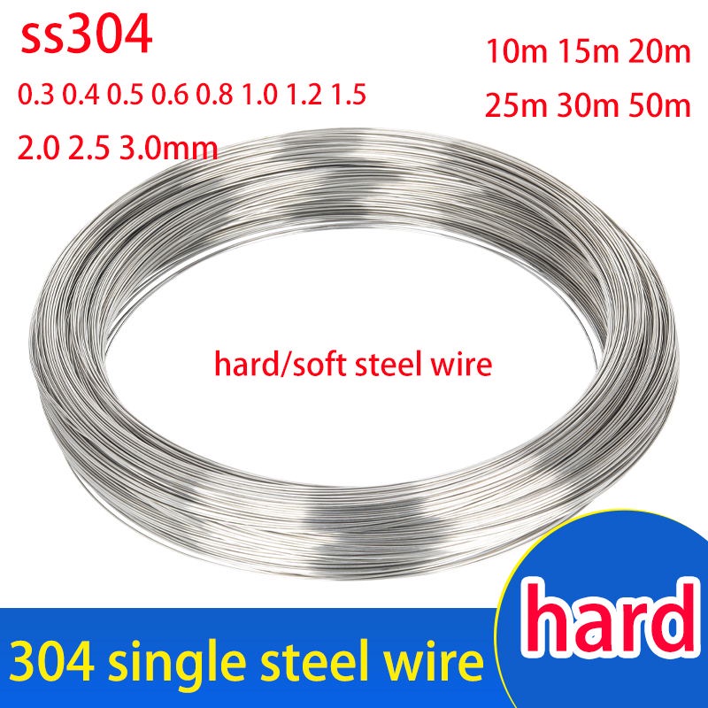 [SS Wire] Pure Stainless Steel 304 Wire/Single Soft Wire/Hard Wire [0 ...