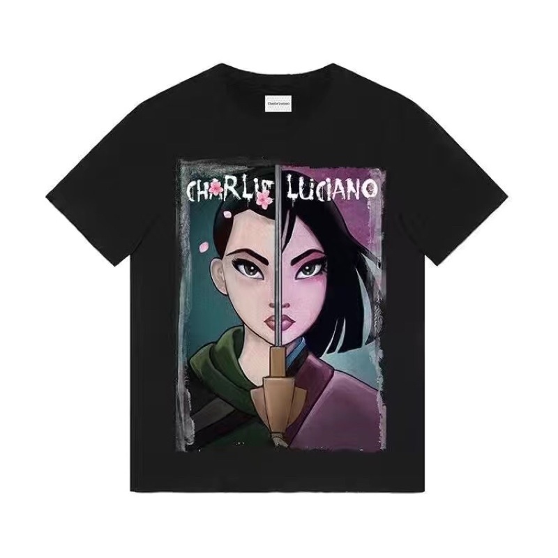 CL short-sleeved CharlieLuciano dark fawn Snow White Pinocchio Mulan ...