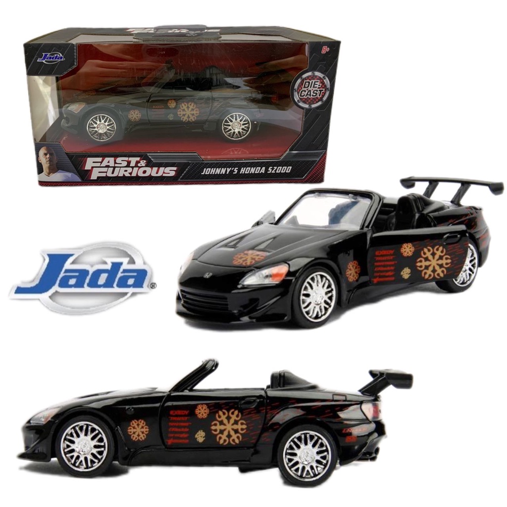 Original Jada 1:32 Fast & Furious Johnny's Honda S2000 Diecast Car ...