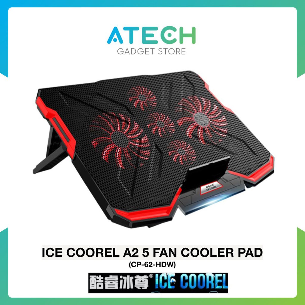 Ice Coorel A2 5 Fan Laptop Cooling Pad For Laptop Laptop Notebook Up To ...