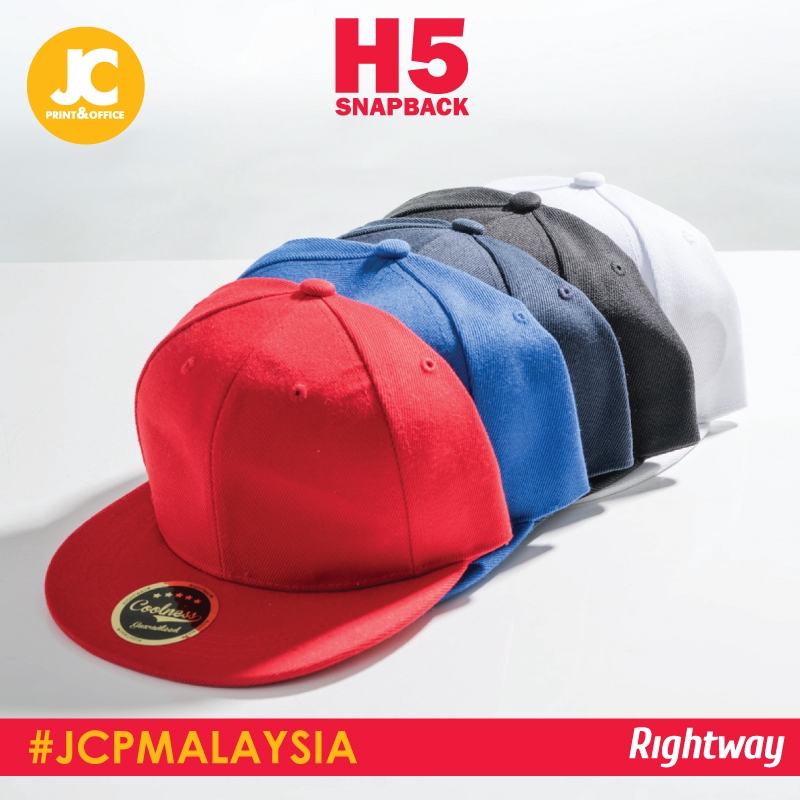 RIGHTWAY Hip Hop Fashionable Snapback Plain Cap H5 - 5 Colors | Shopee ...
