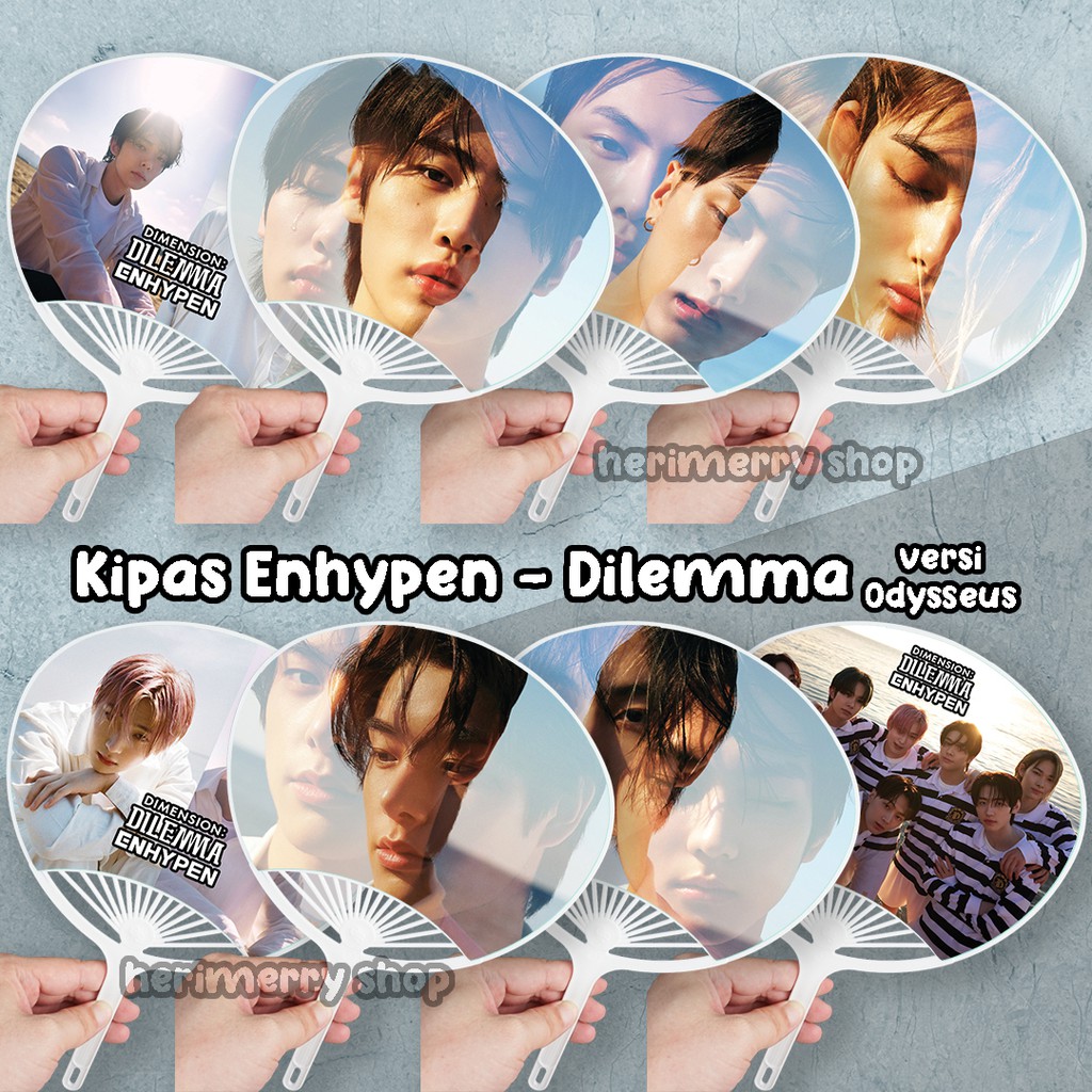Enhypen fan (Dilemma Odysseus version) - Merchandise KPOP Hand fan ...