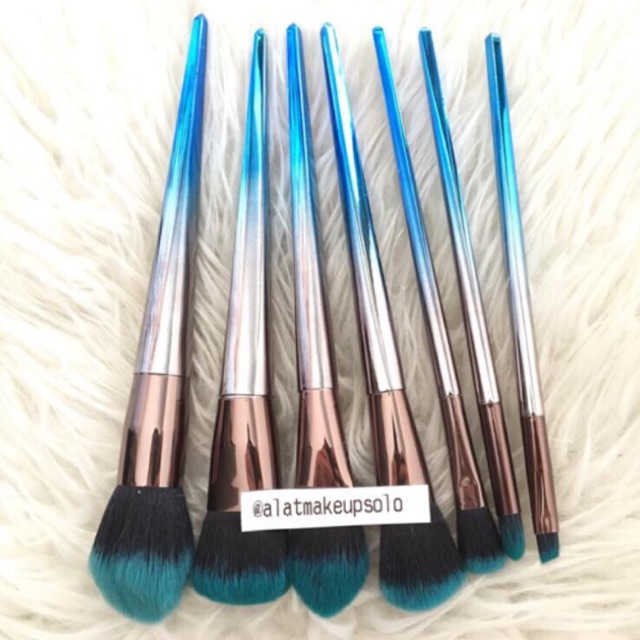Ombre Blue Ocean Gradation Blue Brush | Shopee Malaysia
