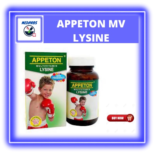 MEDPROS APPETON Multivitamin Lysine Chewable Tablet (60's) [EXP:11/24 ...