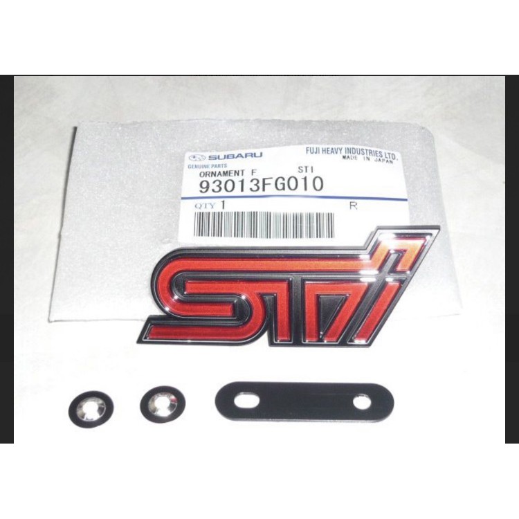 Direct from Japan Original SUBARU Impreza WRX STI front grill ornament ...