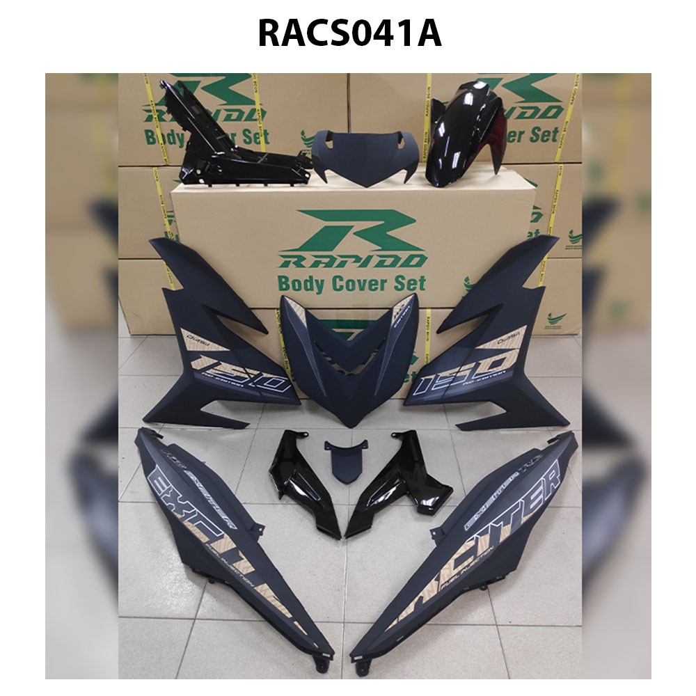 Rapido EXCITER RC (26) Yamaha Y15ZR V1 / V2 Motorcycle Cover Set (Sticker Tanam) | Shopee Malaysia