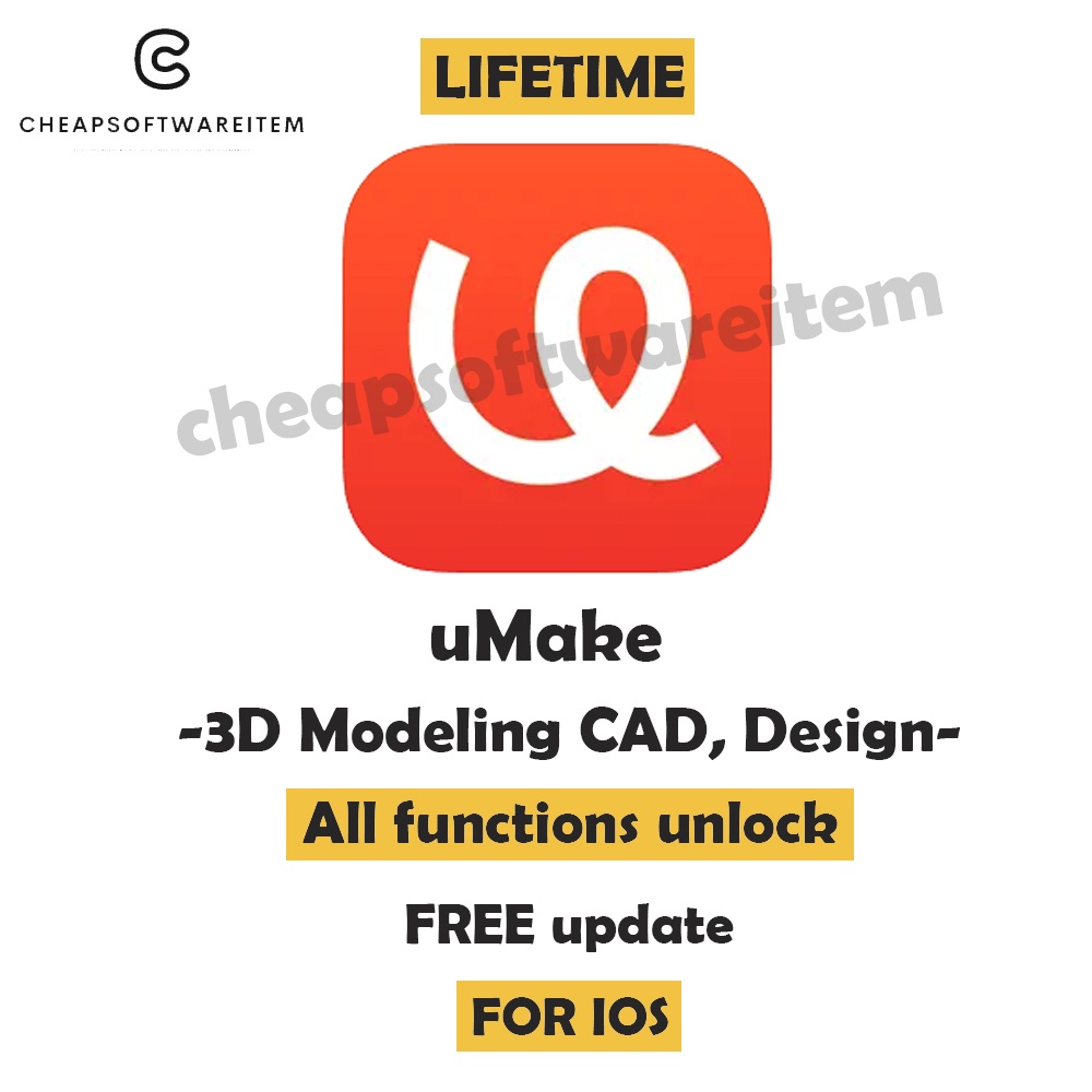 uMake for iPad 3D Design, CAD Modeling Official Genuine Subscription ...