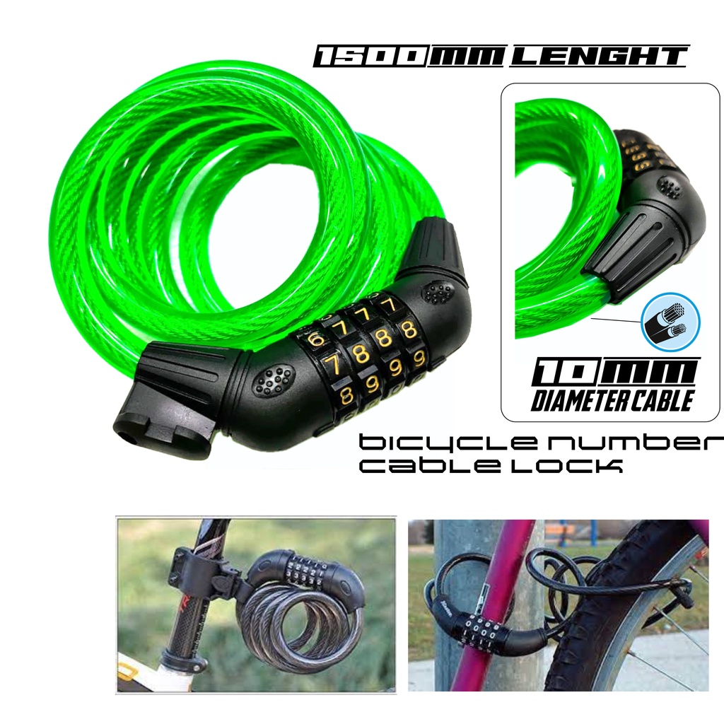 bicycle number lock basikal lock Kunci Keselamatan Basikal Bicycle ...