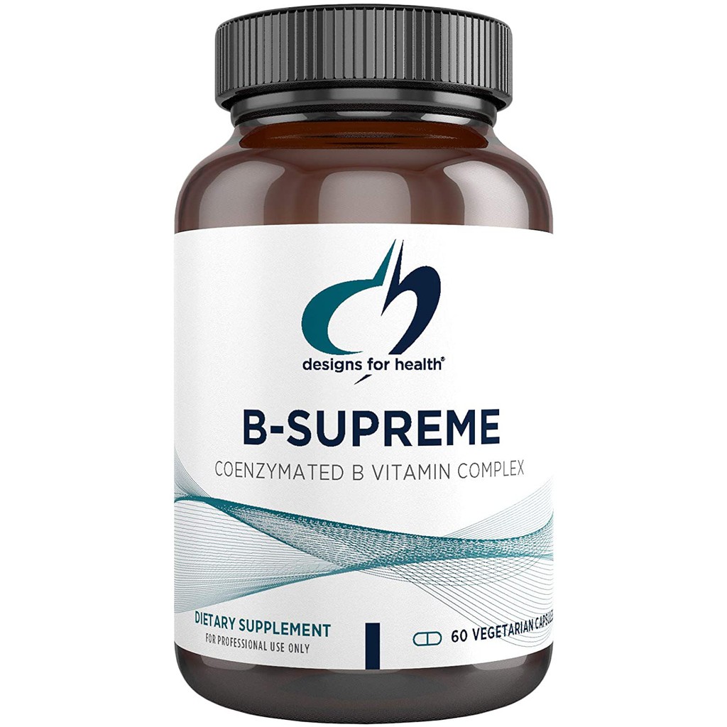 Designs for Health Methylated Vitamin B Complex 60 Capsules Supplements ...