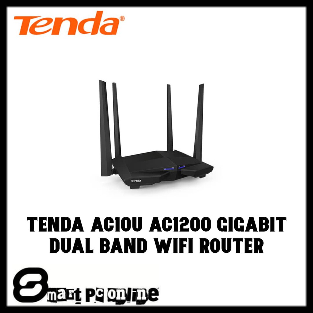 Tenda AC10 High Power Dual Band WiFi Gigabit Wireless Router For UniFi ...