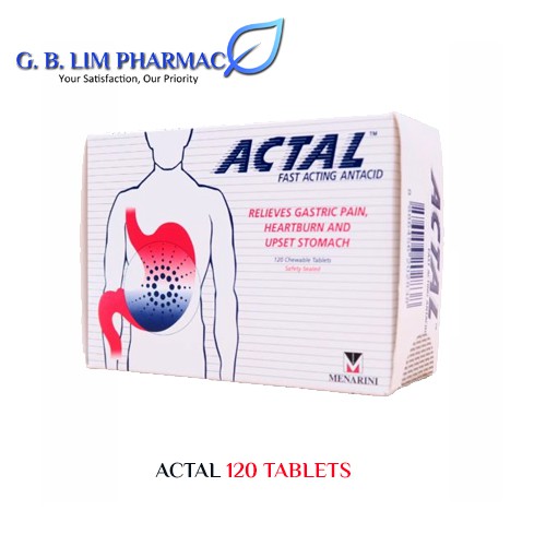 (EXP: 31-OCT-2026) Actal Antacid Tab (30 Tablets / 120 Tablets ...