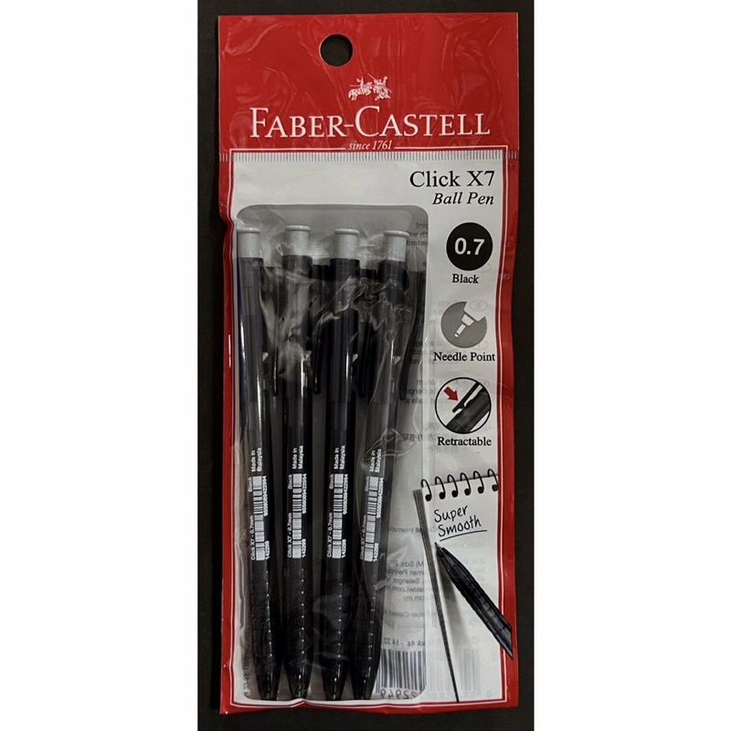 FABER CASTELL CLICK X5/X7 BALL PEN | Shopee Malaysia