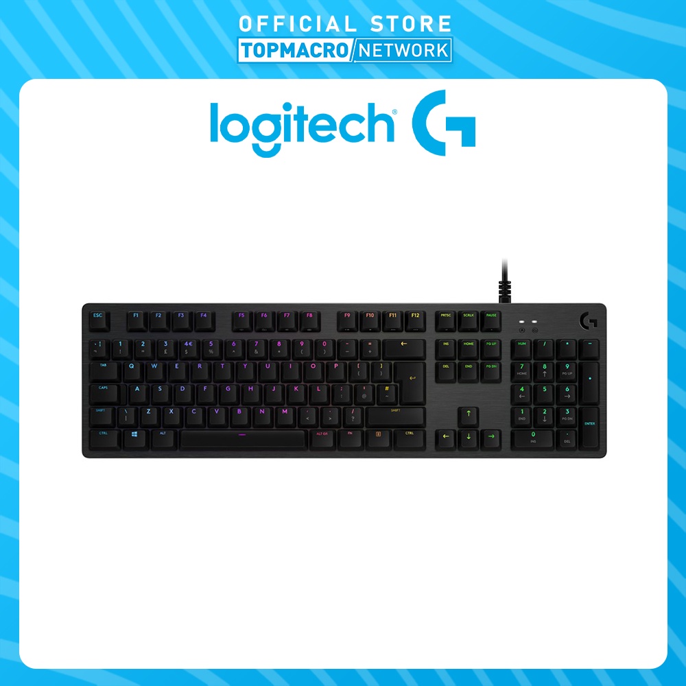 LOGITECH G512 CARBON LIGHTSYNC GX BROWN TACTILE MECHANICAL USB GAMING ...
